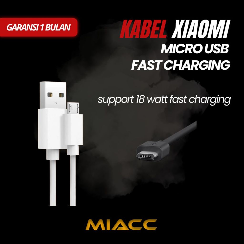 XIAOMI MICRO REDMI DATA CABLE 9 9A 4X หมายเหตุ 4 5A หมายเหตุ 3 A2 A1 ...