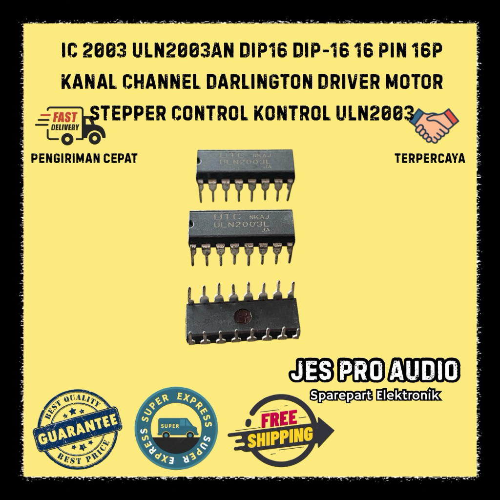 IC 2003 ULN2003AN DIP16 DIP-16 16 Pin 16P ช่องช่อง Darlington รถจักรยานยนต์ไดร์เวอร์ Stepper ...