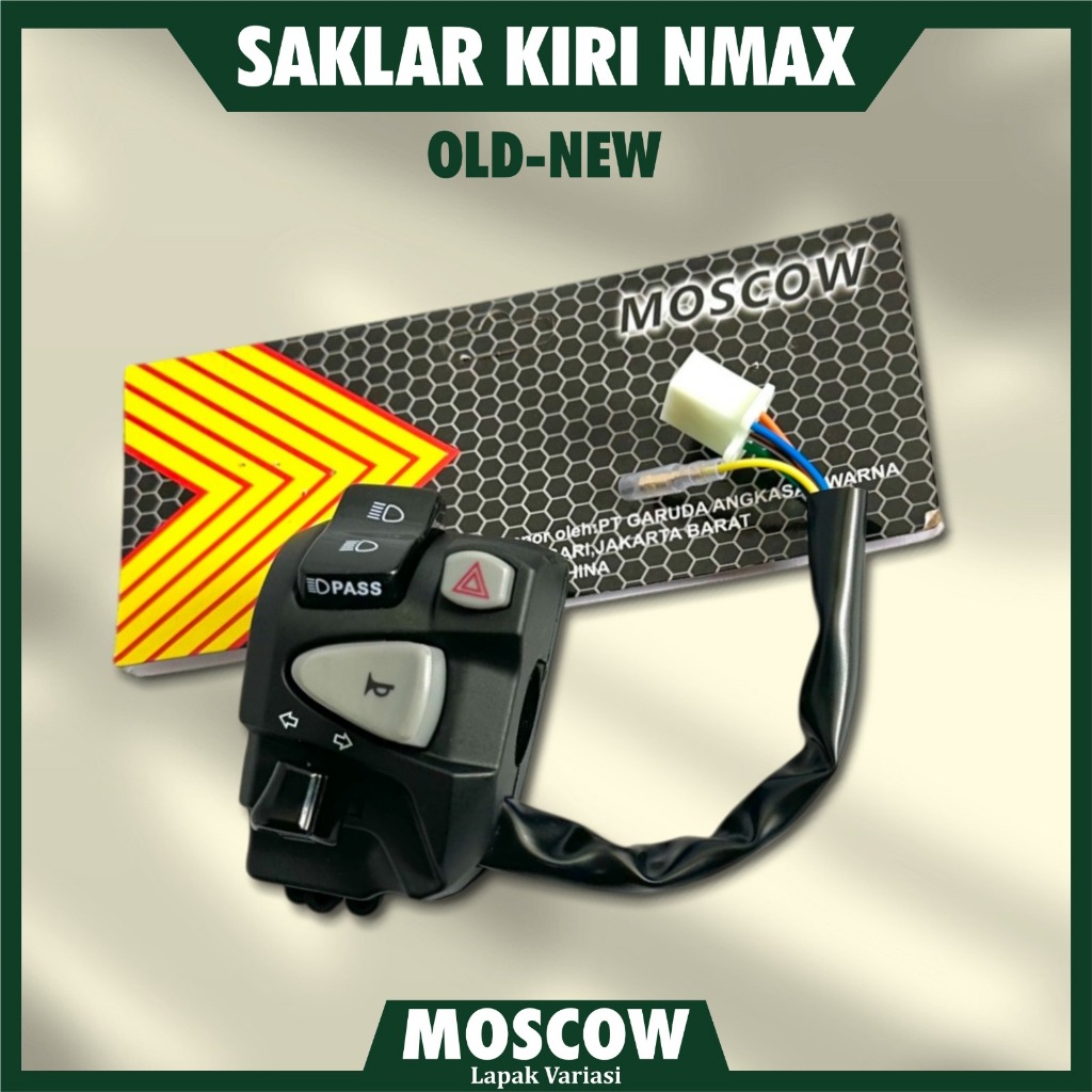 TOMBOL ซ้ายผู้ถือสวิทช์ Nmax Plus Hazard 4 ปุ่ม SEN KLAKSON LIGHT HI ...