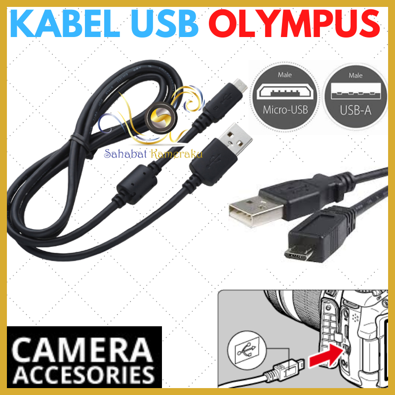 Olympus CB-USB10 CB-USB12 DS-9500 E-M10 Mark III TG-5 E-PL9 สายเคเบิล ...