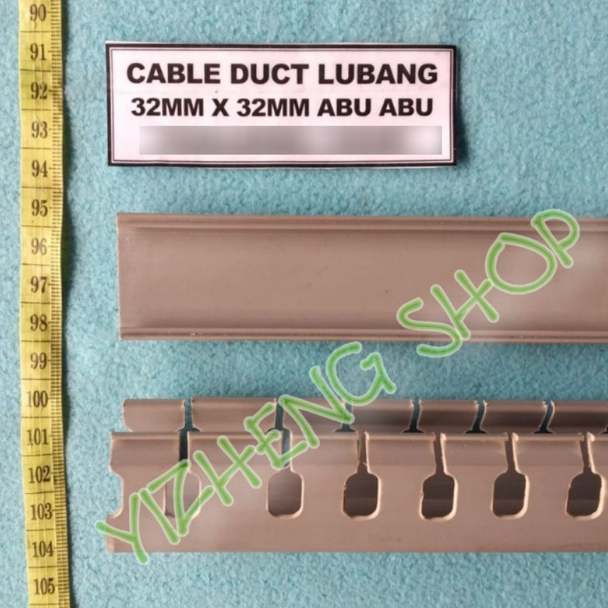 สายท่อ/cable DUCT HOLE 32mm X 32mm สีเทา | Shopee Thailand