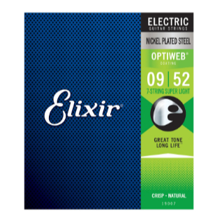 Elixir 19007 Optiweb Super Light 7-String 09-52 สายกีตาร์ไฟฟ้าเดิม | Shopee Thailand