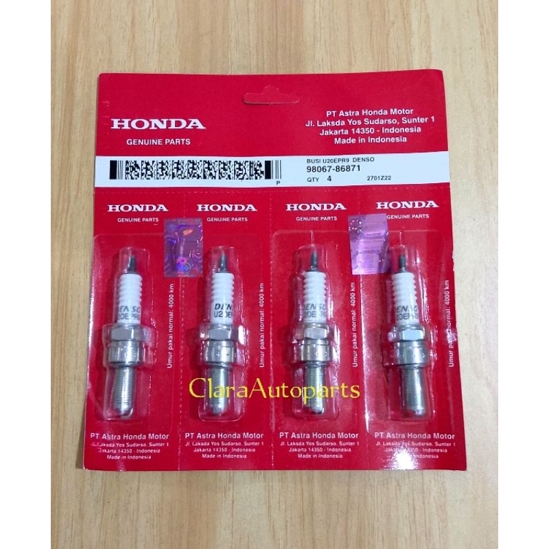 DENSO U20EPR9 SPARK PLUG VARIO BEAT SPARK PLUG DENSO NMAX JUPITER MX ...