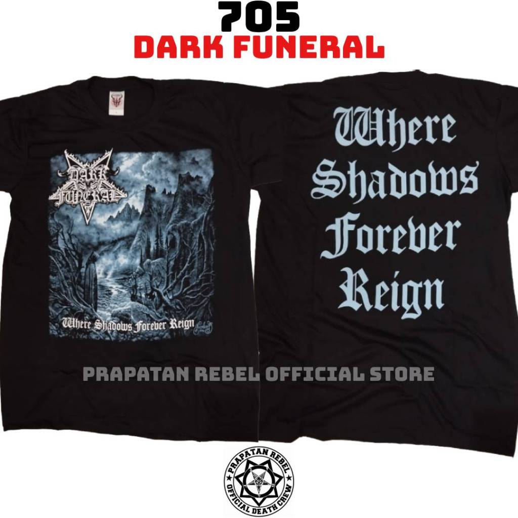 Dark FUNRAL Short T-Shirt เสื้อยืดเพลง Builtup Original PRPATAN REBEL ...