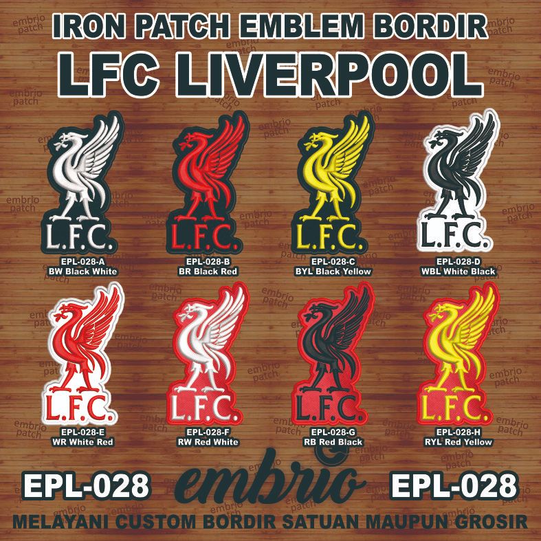EPL-028 LFC Patch Emblem ปักตราJerseyลิเวอร์พูลfc - 5x8,5cm - Embrio ...