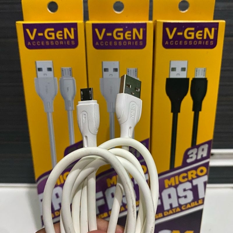 V-gen VGC-02 สายเคเบิลข้อมูล USB Micro SUPER SPEED ชาร์จเร็ว 3A 200 ซม. ...