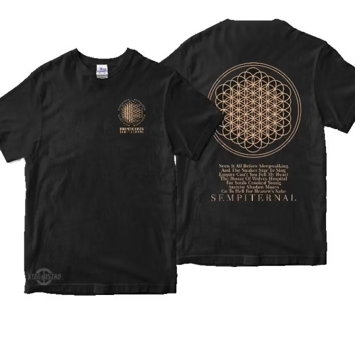 Bring ME THE HORIZON เสื้อยืด SEMPITERNAL LOGO bug up band เสื้อยืดโลหะ bmth nexgen โพสต์มนุษย์ ...