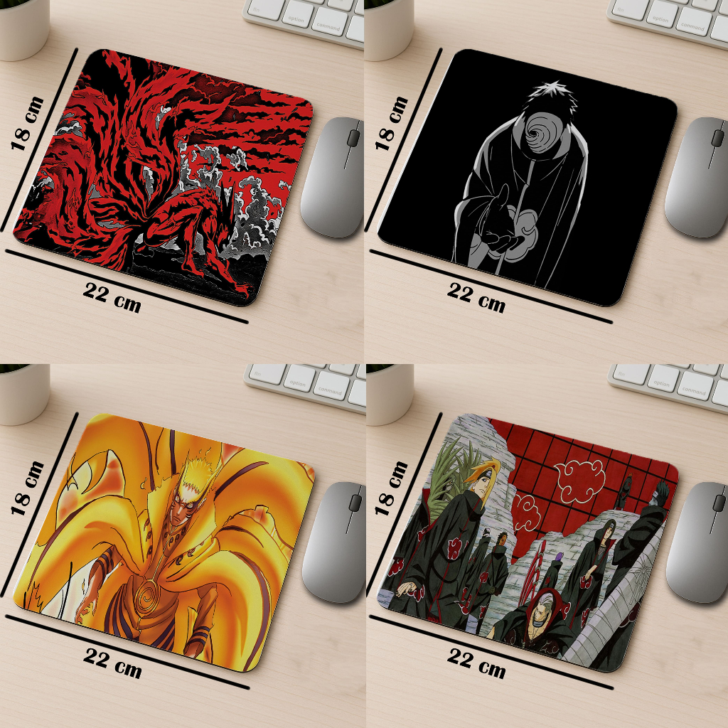 แผ่นรองเมาส์ Naruto Akatsuki Custom | เกมมิ่งกันลื่น 18x22ซม | การ ...