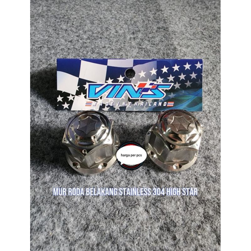 STAINLESS REAR AXLE NUT YAMAHA MIO SPORTY/SMILE MIO SOUL FINO NOUVO และ ...