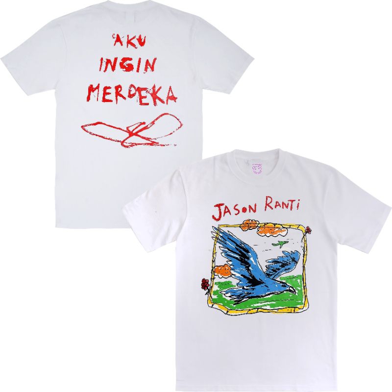 Jason Ranti Band T-shirt - I Want Freedom - เสื้อยืดสีขาว - สินค้าใหม่ ...