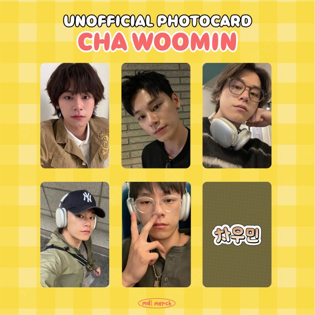 (GET 5 ชิ้น) / CHA WOOMIN / UNOFFICIAL PHOTOCARD / KOREAN DRAMA ACTOR ...