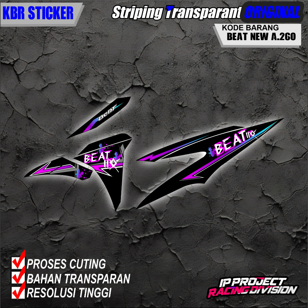ORIGINAL STRIPING MOTORCYCLE HONDA BEAT NEW 2024 HOLOGRAM และ ...