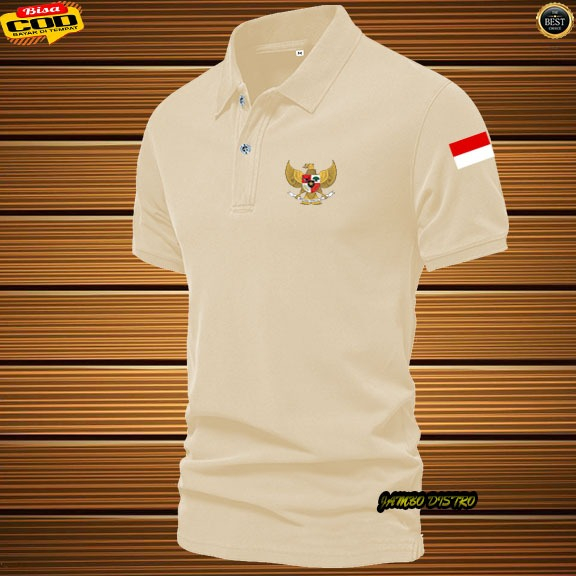 MERAH - GARUDA SHORT SLEEVED COLLAR POLO + สีแดงและสีขาว OF THE ...