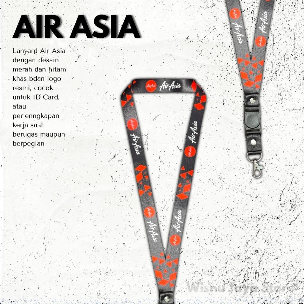 AIR ASIA ID CARD LANYARD | Shopee Thailand