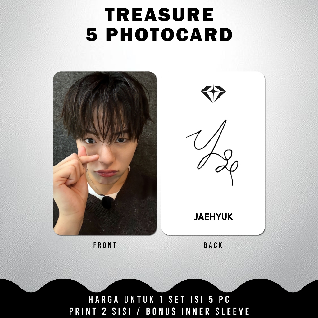 [CONTENDTS 5] ไม่มีการเป็นทางการ TREASURE SELCA 2-SIDED PHOTOCARD ...