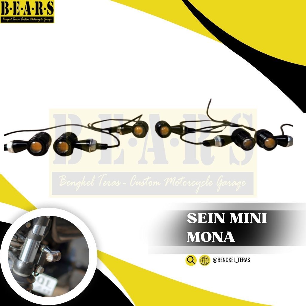Custom Mini Mona LED ไฟเลี้ยวรถจักรยานยนต์ W175 W250 Benelli XSR SR400 ...