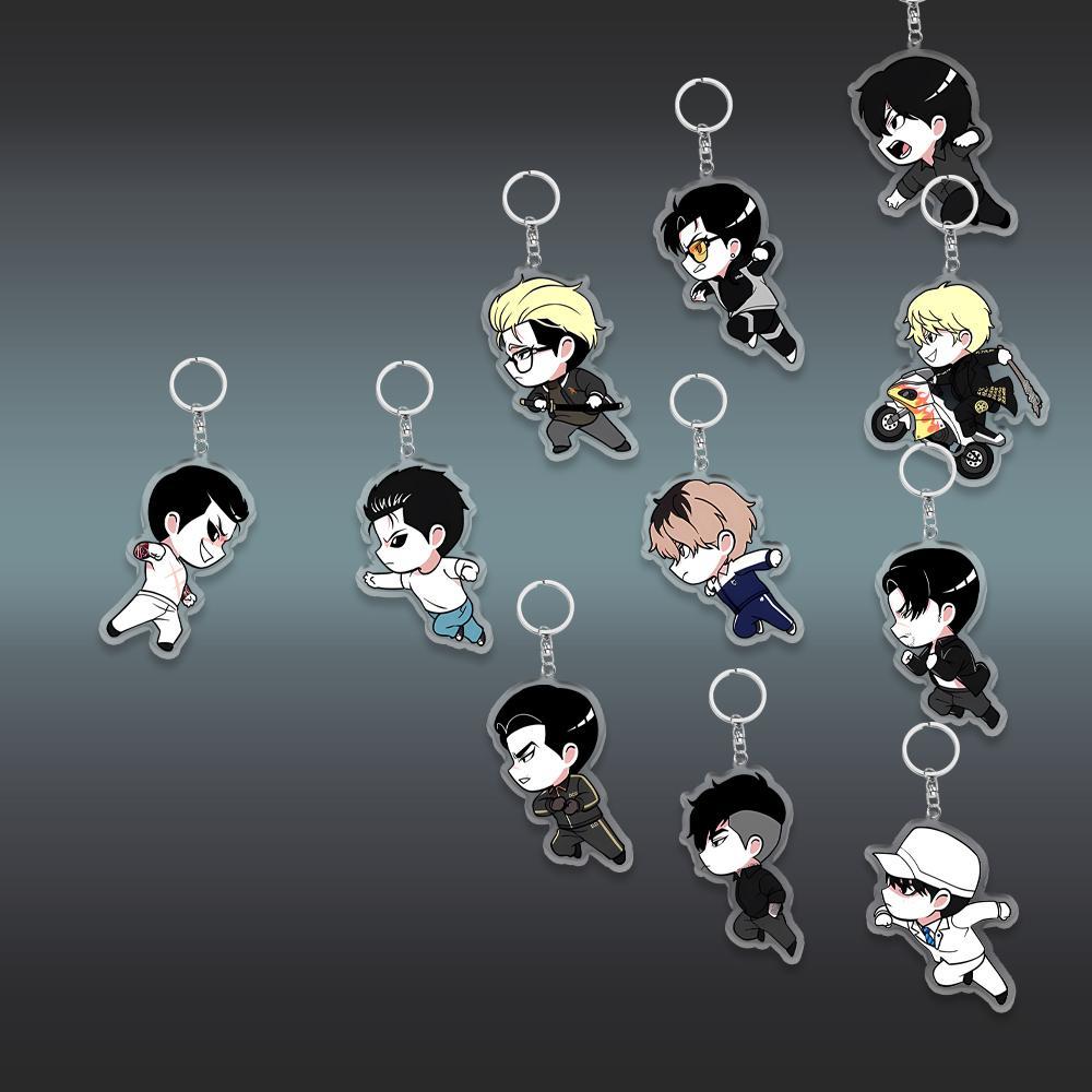 GANTUNGAN Lookism Jonggun vs Everybody Keychain / พวงกุญแจ Lookism อะคร ...