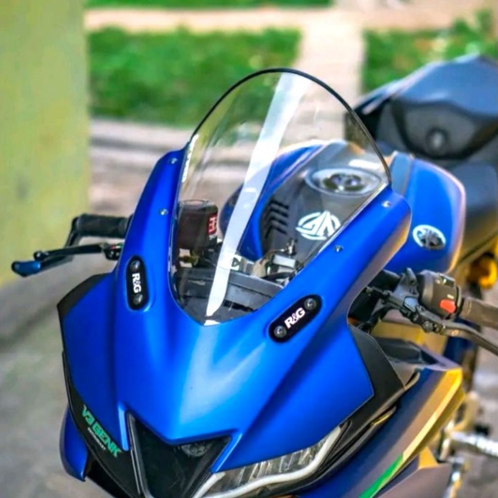 WINDSHIELD VISOR R15 V3 FULL ACRYLIC THICK VISOR R15 V3 JENONG รุ่น ...