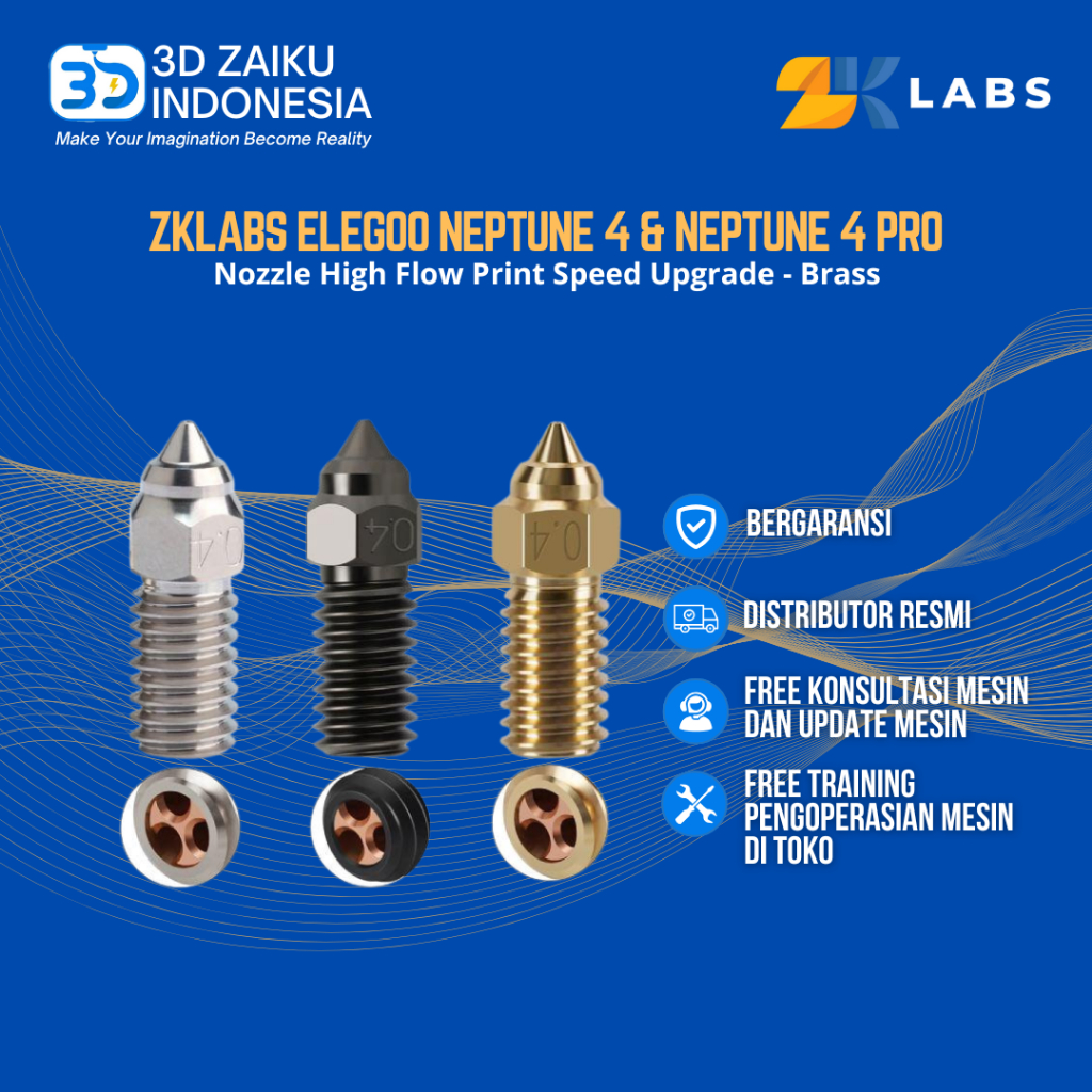 ZKLabs Eleco Neptune 4 และ Neptune 4 Pro CHT หัวฉีด High Flow พิมพ์ความ ...