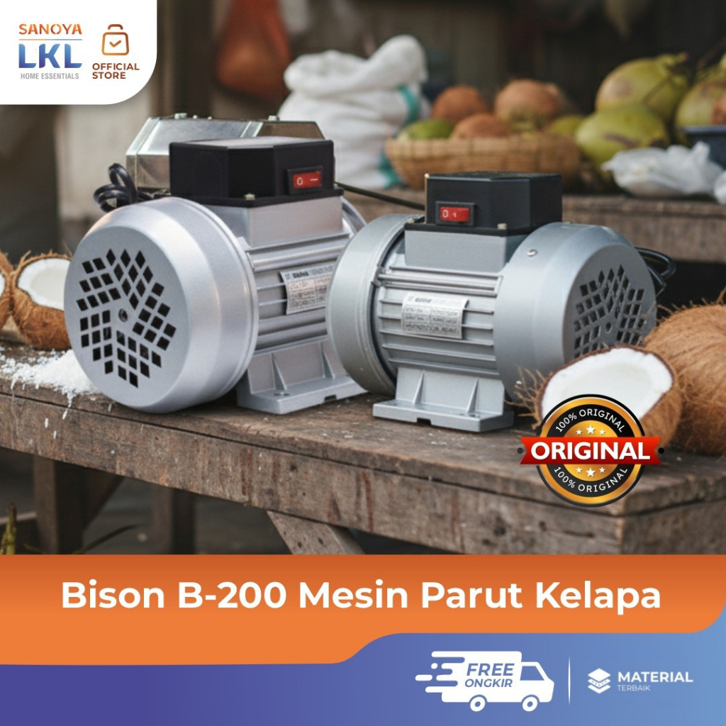 MESIN SANOYA Dynamo Motor BISON B-200 เครื่องขูดมะพร้าว | อะไหล่เครื่อง ...