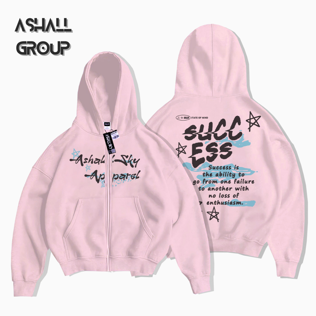 KATUN Wahyu Kelambi Hoodie Zipper Boxy ผู้ชายผู้หญิง Succes Motif Dusty ...