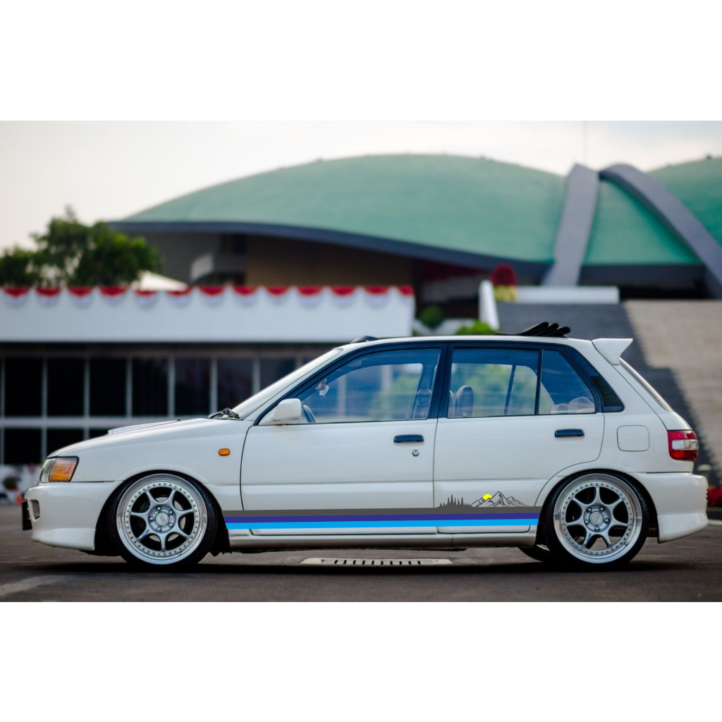 สติ๊กเกอร์ตัด TOYOTA STARLET CUSTOM MOUNTAIN THEME | Shopee Thailand