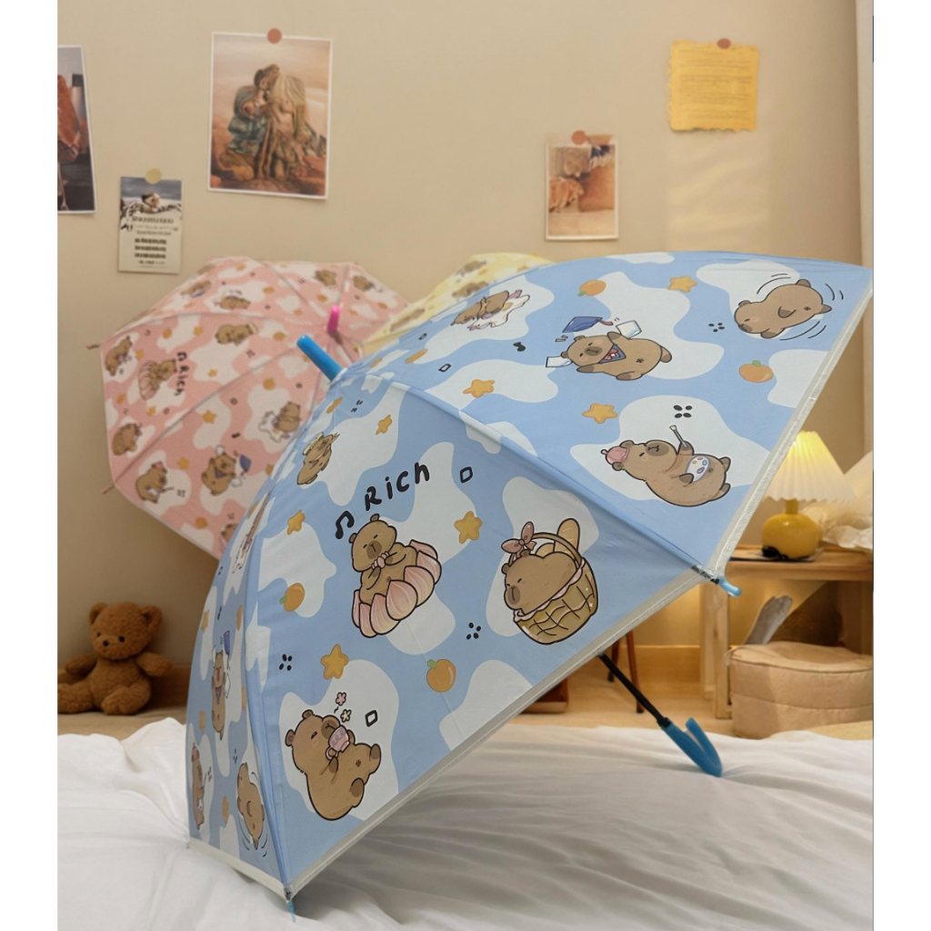ร่มเด็ก Sanrio pumpkin capybara ฟรี Pluit Kuromi Melody Cinnamoroll ...