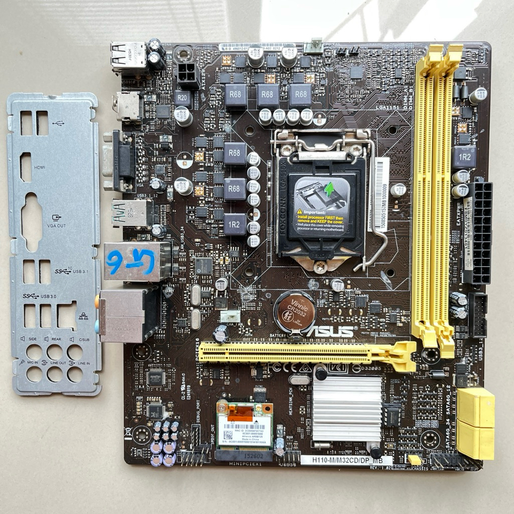 ASUS H110M-M/M32CD LGA 1151 DDR3 GEN6 MICRO ATX เมนบอร์ด | Shopee Thailand
