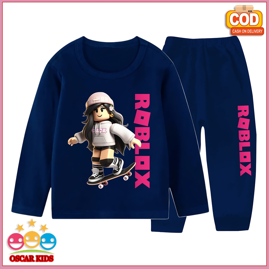 ROBLOX PREMIUM GIRLS PAJAMA SET กางเกงขายาวแขนยาว 3 ปี - 10 ปี | Shopee ...
