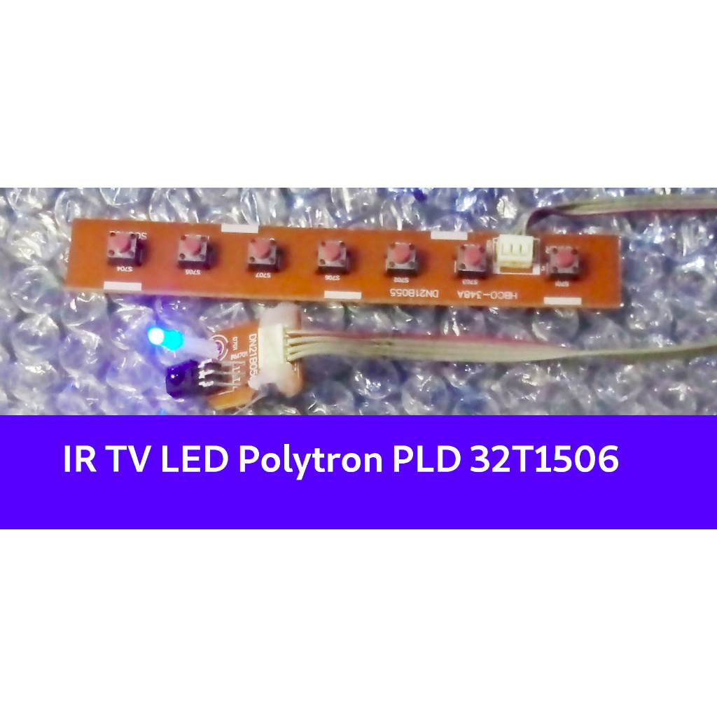 ปุ่มเมนู TOMBOL - IR Sensor Remote LED TV Polytron PLD 32T1506 | Shopee ...