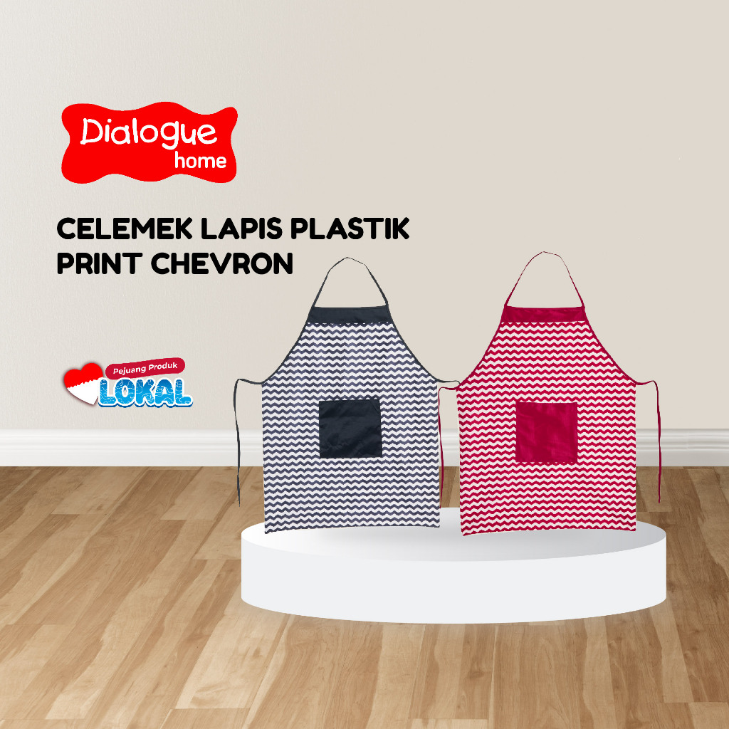 ผ้ากันเปื้อนครัวลายเชฟรอน | Dialogue Home (SAB0077) | Shopee Thailand