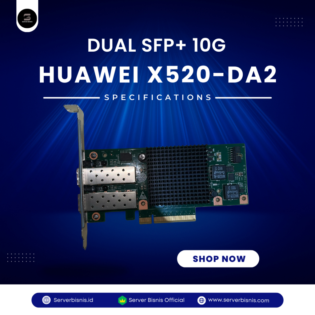 Intel X520-DA2 Huawei dual 10G SFP+ การ์ดเครือข่ายอีเธอร์เน็ตการ์ด ...