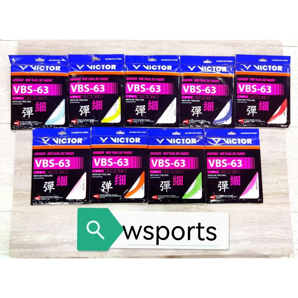 สายแบดมินตัน Victor VBS 63 VBS63 ดั้งเดิม | Shopee Thailand