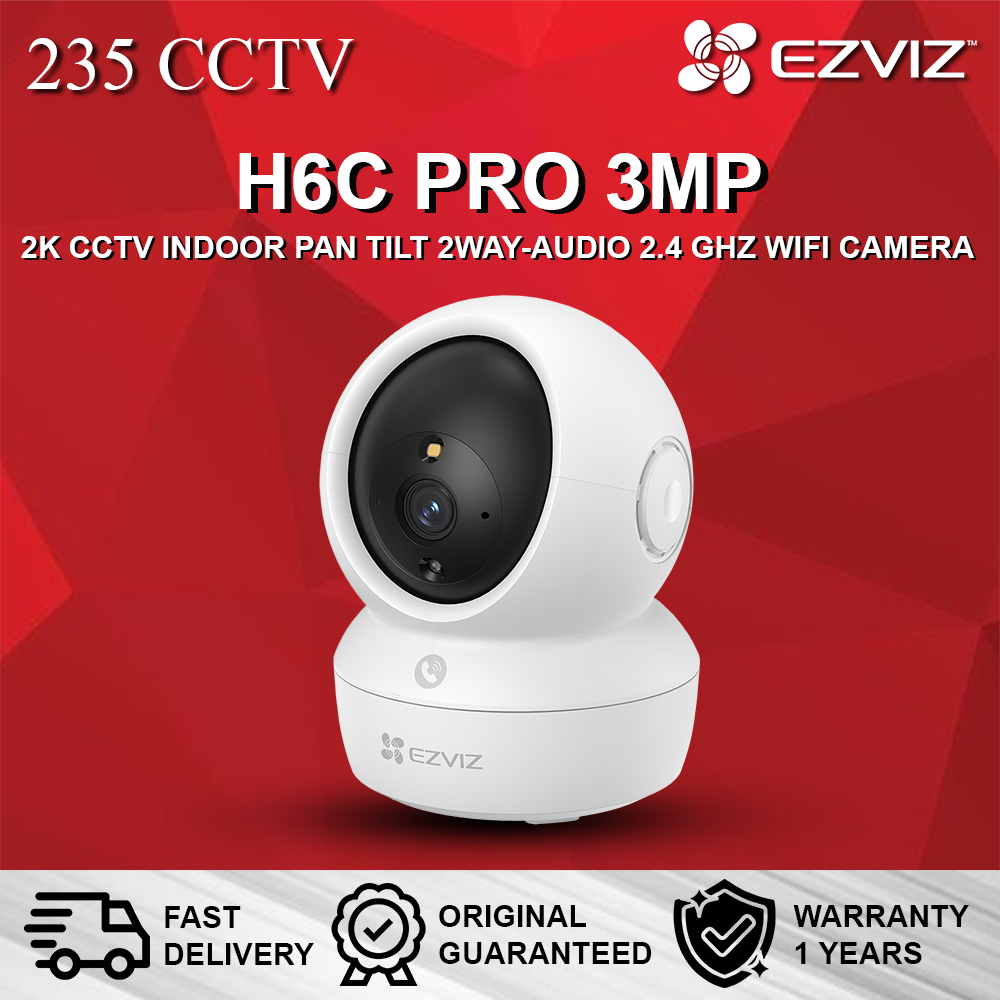 EZVIZ H6C 3MP PRO 2K แพนเอียง 360° กล้อง Wifi ภายในอาคาร 2-Way Audio H ...