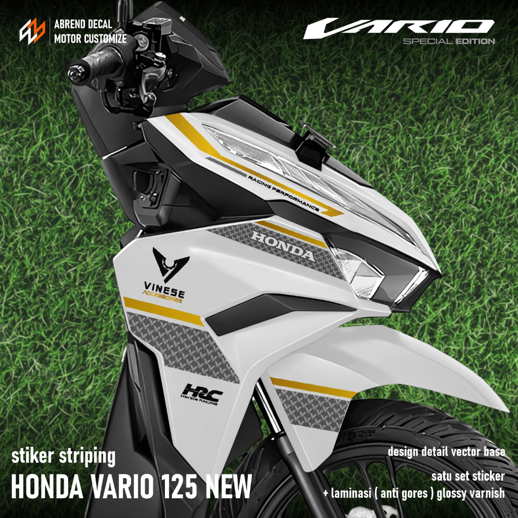 Axedecal Striping Vario 125 New 2023 - 2025 Graphics Transparent UV ...