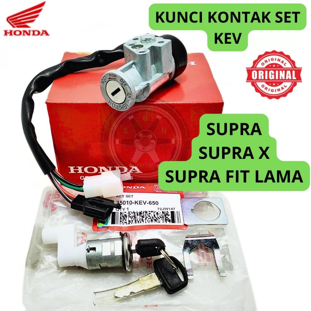 ORIGINAL KEV CONTACT KEY SET HONDA SUPRA, SUPRA X, SUPRA FIT OLD ...