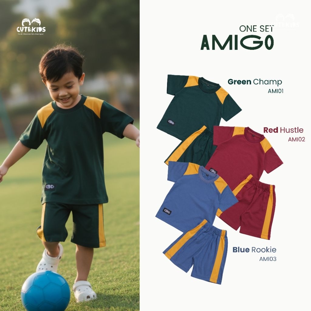 AMIGO ONE SET ขนาด 1-8 ปี น่ารักดั้งเดิม | Shopee Thailand