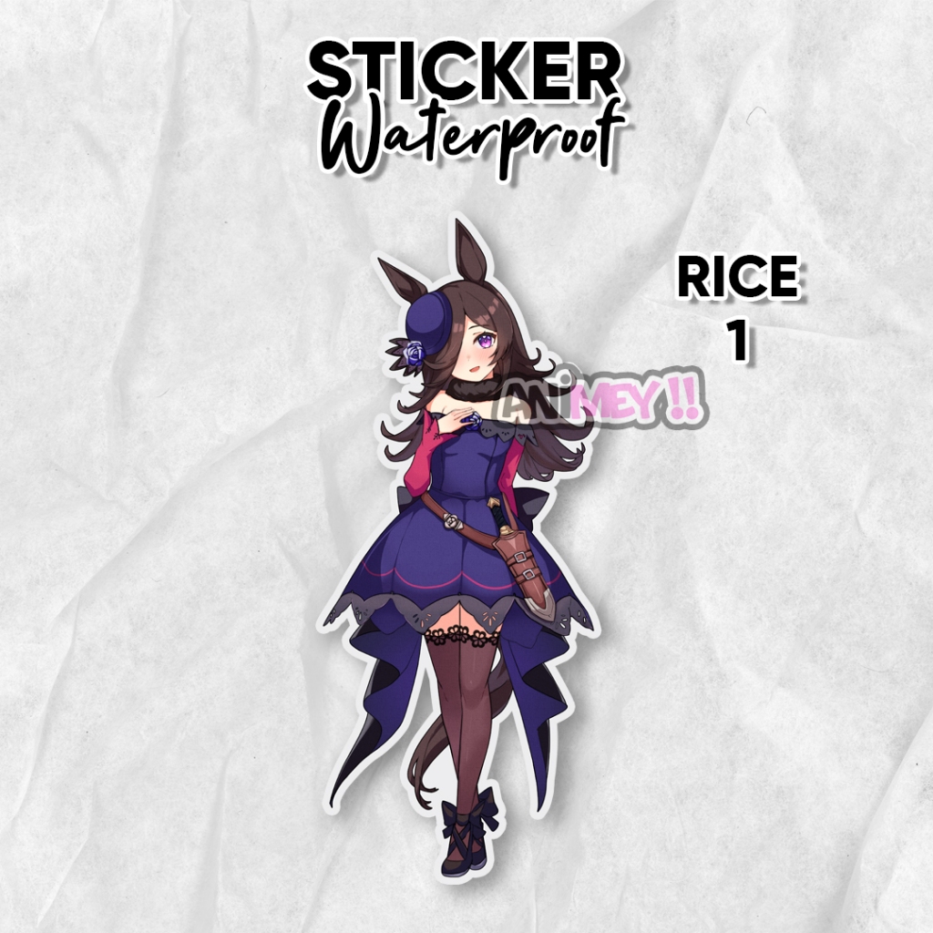 Uma Musume Anime Rice Shower Sticker / สติ๊กเกอร์อนิเมะกันน้ํา | Shopee ...