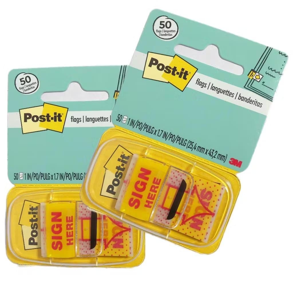 3M Post-it Sign ที่นี่ 680-9 เนื้อหา 50 แผ่น 25.4 มม. x 43.2 มม. ติดที่ ...