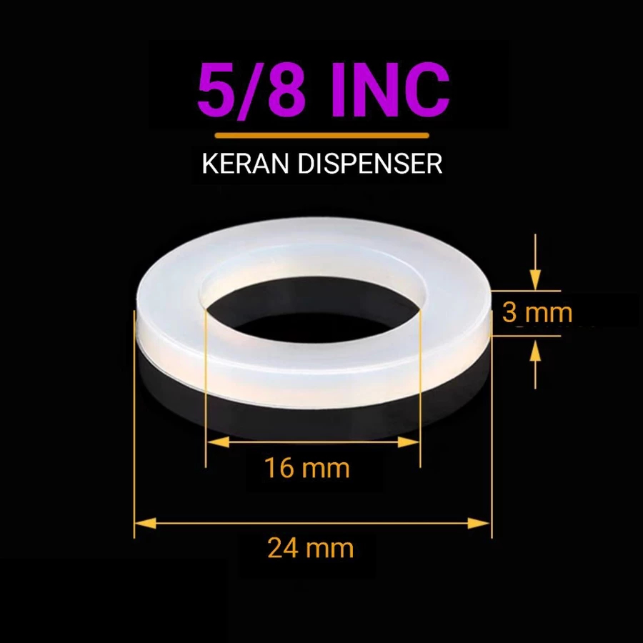ซีลยาง 5/8 นิ้ว Dispenser Mixer O Ring สีขาวใสคุณภาพดี Bandung | Shopee ...