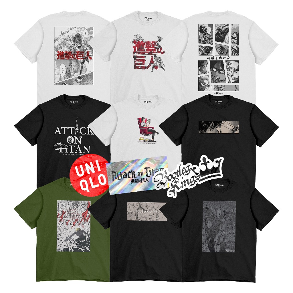 KATUN [HOT] เสื้อยืด UNIQLO X ATTACK ON TITAN UT GRAPHIC | 24s ORIGINAL ...