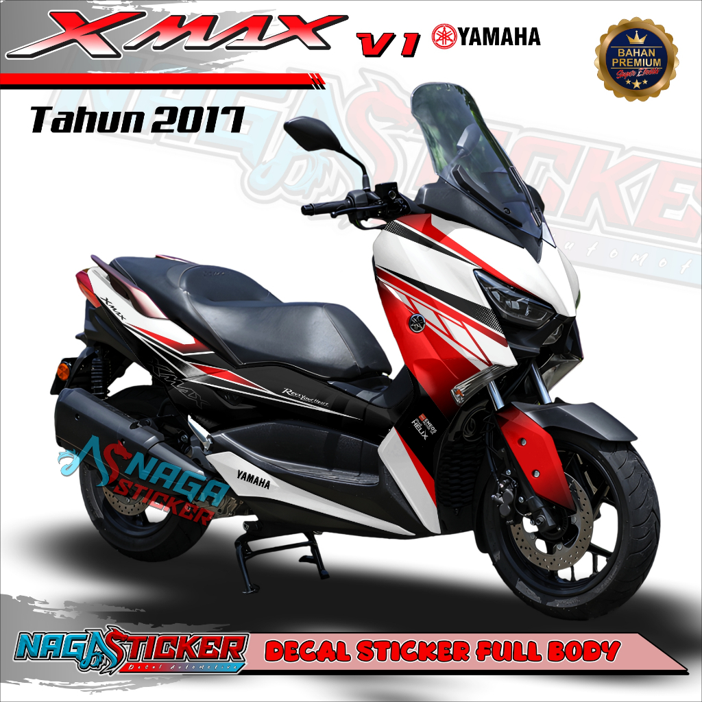 สติ๊กเกอร์รูปลอกมอเตอร์ Full Body YAMAHA X MAX 2017 RaceSimple Motif ...
