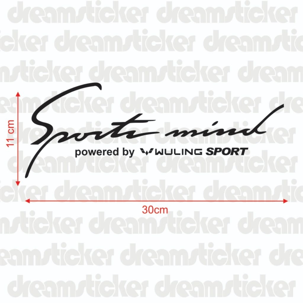 สติ๊กเกอร์ตัดรถ Suzuki Wuling Sportmind Sport Mind Sticker | Shopee ...