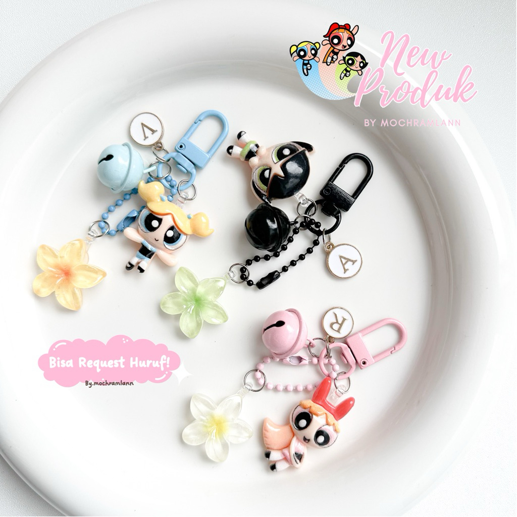 GANTUNGAN ใหม่น่ารัก PPG KEYCHAIN//CAN REQUEST LETTERS//ใหม่ PPGIRL ...