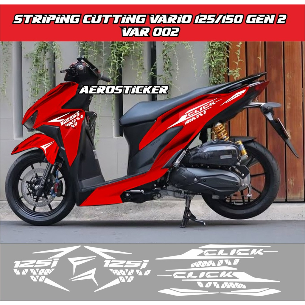 Striping Cutting Vario 125/150 Gen 2 รุ่น Click Var 002 | Shopee Thailand