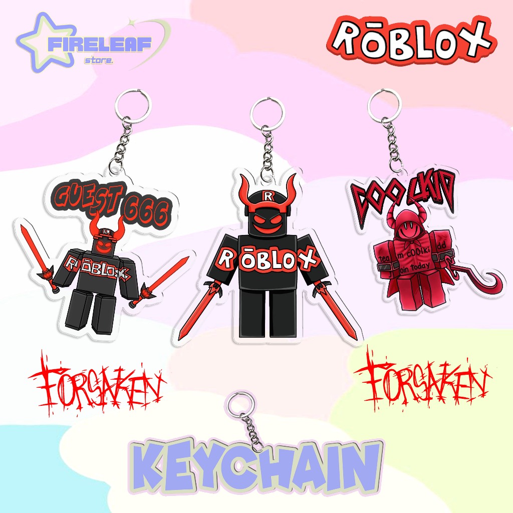 GANTUNGAN ROBLOX FORSAKEN ACRYLIC KEYCHAIN COOLKID MILESTONE CHARACTER ...