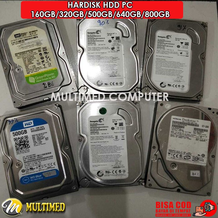 ฮาร์ดดิสก์ Hdd Pc 160GB / 320GB / 500GB / 640GB / 800GB | Shopee Thailand