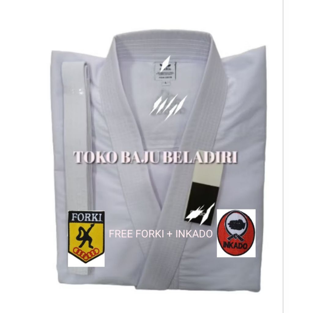 ผ้าคาราเต้สําหรับผู้ใหญ่และชุดคลุมฟรี FORKI + INKADO | Shopee Thailand