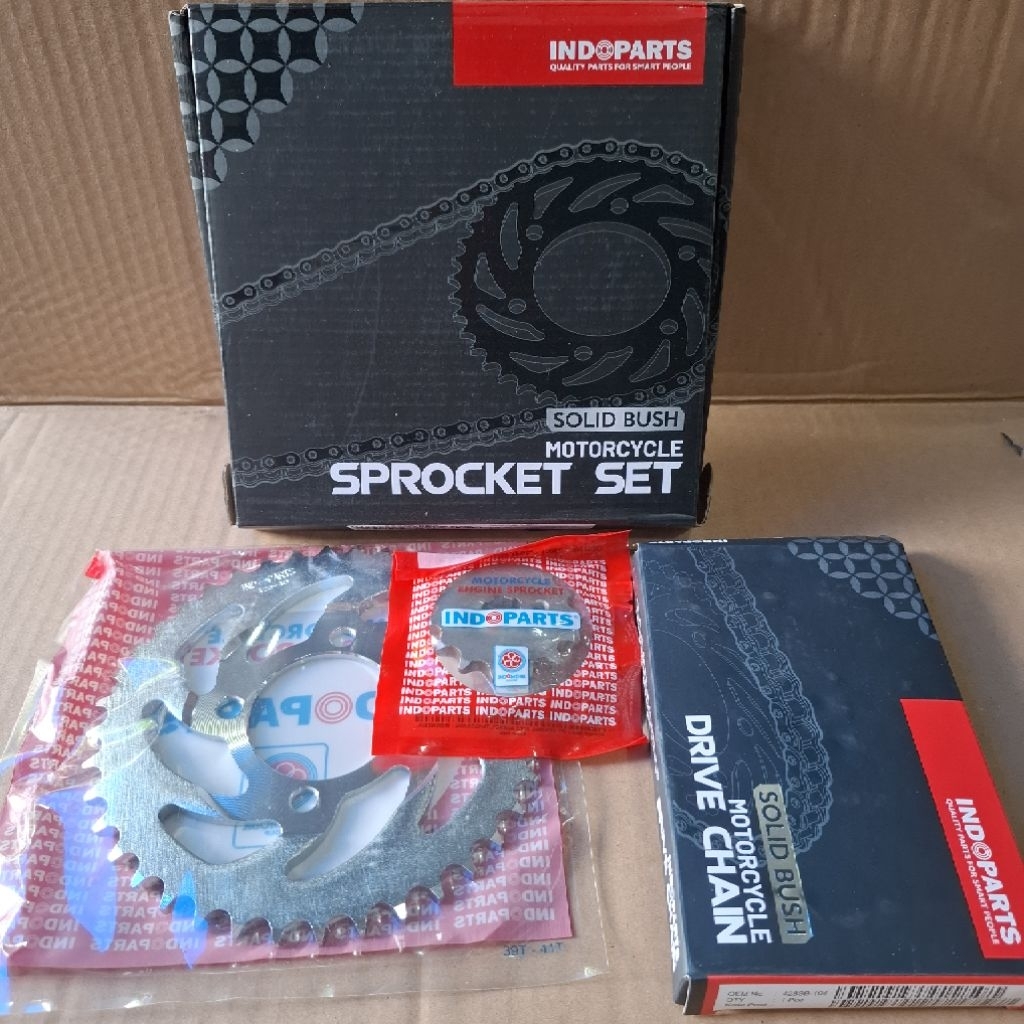 แพ็คเกจเกียร์ INDOPARTS - KEV - 40T - 15T /428-104L Gear Set Chain ...