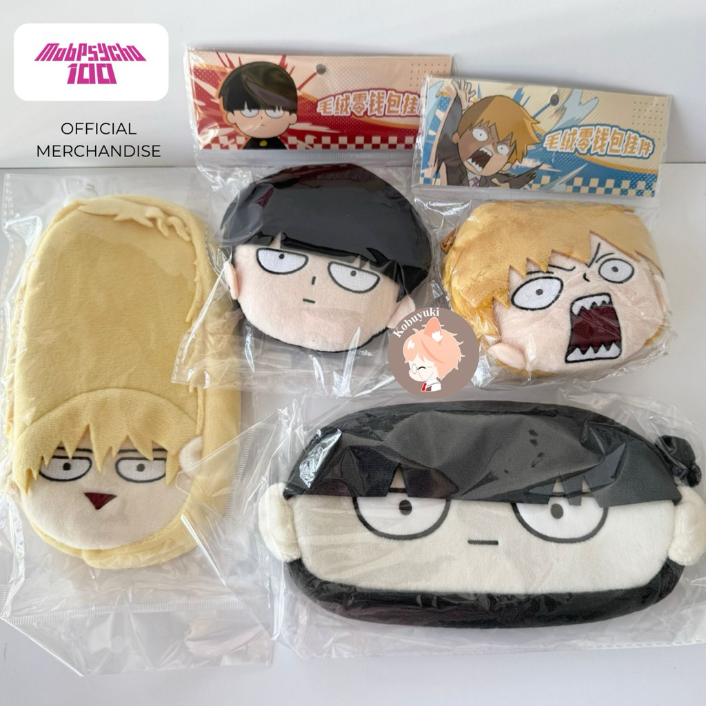 [Ready restock] OFFICIAL Mob Psycho 100 Fluffy Pouch สินค้าเดิม merch ...